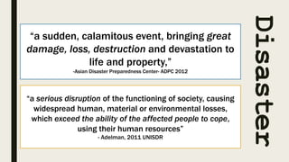 LESSON 1 BASIC CONCEPT OF DISASTER & DISASTER RISK.pptx