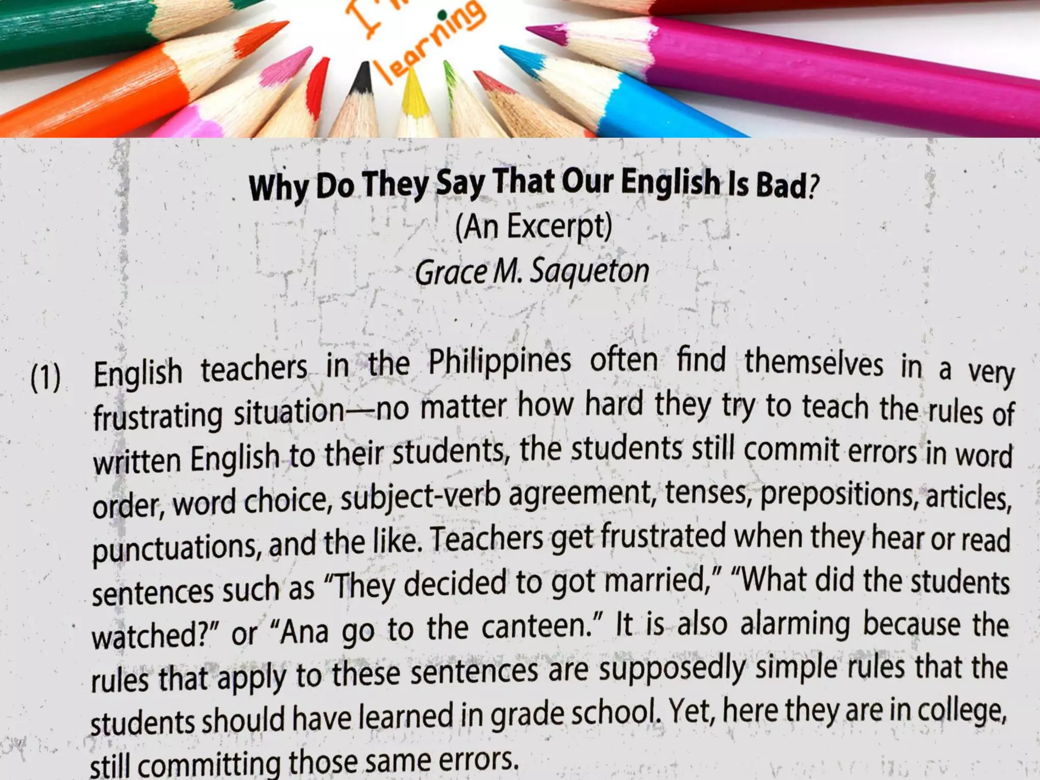 Lesson 1 English for Academic and Professional Purposes | PDF