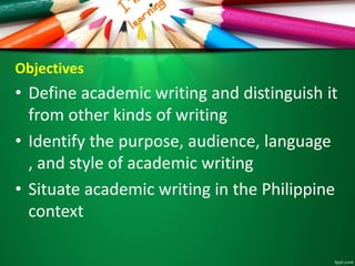 Lesson 1 English for Academic and Professional Purposes | PDF