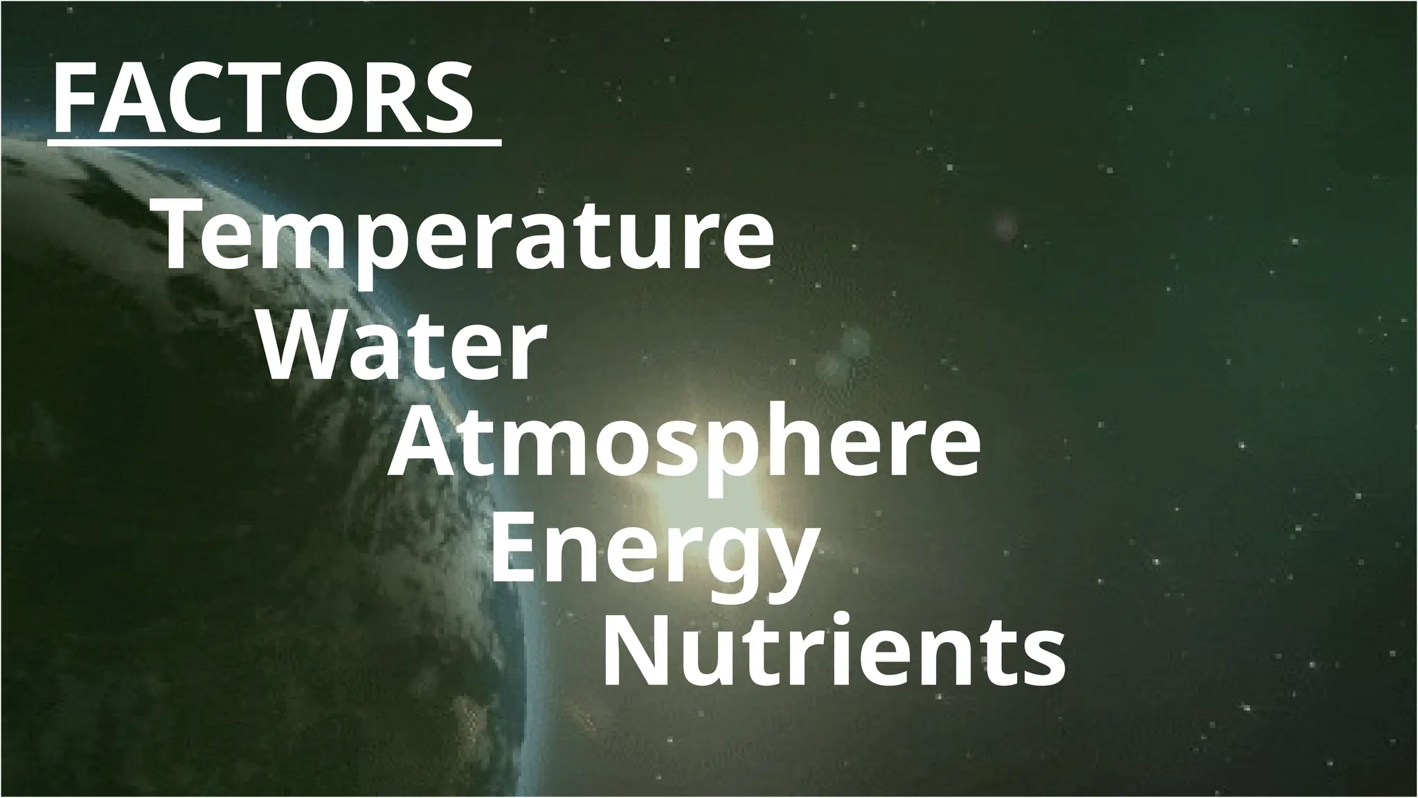 Earth Science FACTORS THAT MAKES EARTH HABITABLE | PPTX | Chemistry ...