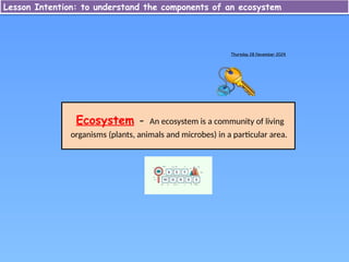 Lesson 1 ecosystem biotic and abiotic factor | PPT
