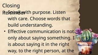 Mastering Effective Communication: Language, Tone, and Audience ...