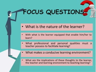 Lesson 1 Elements of Teaching and Learning | PPTX