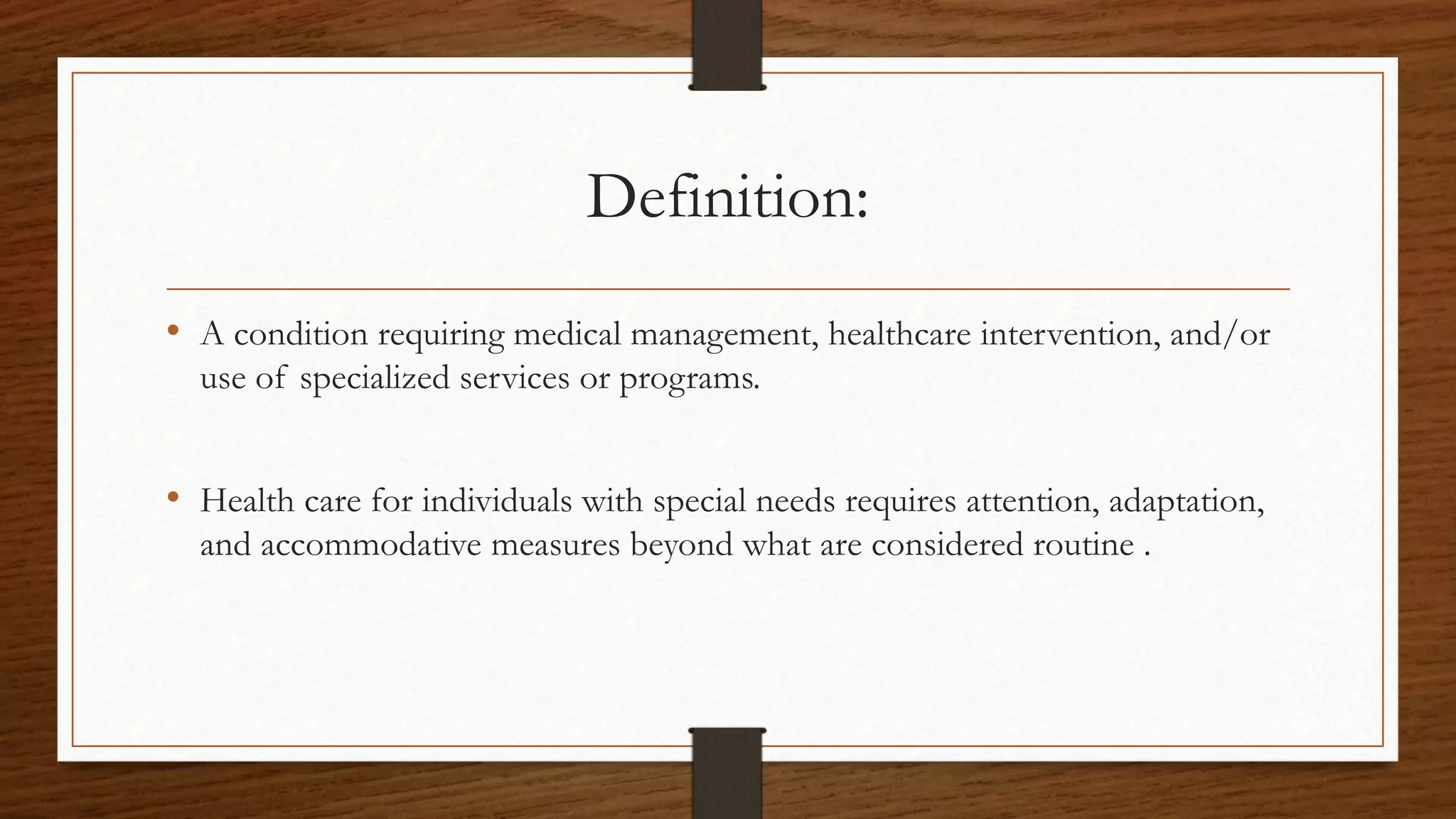 Lesson 1 ems special healthcare needs | PPTX