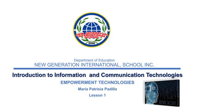 LESSON 1_Emtech.pptx EMPOWERMENT TECHNOLOGY | PPTX