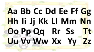 Alphabets | PPTX