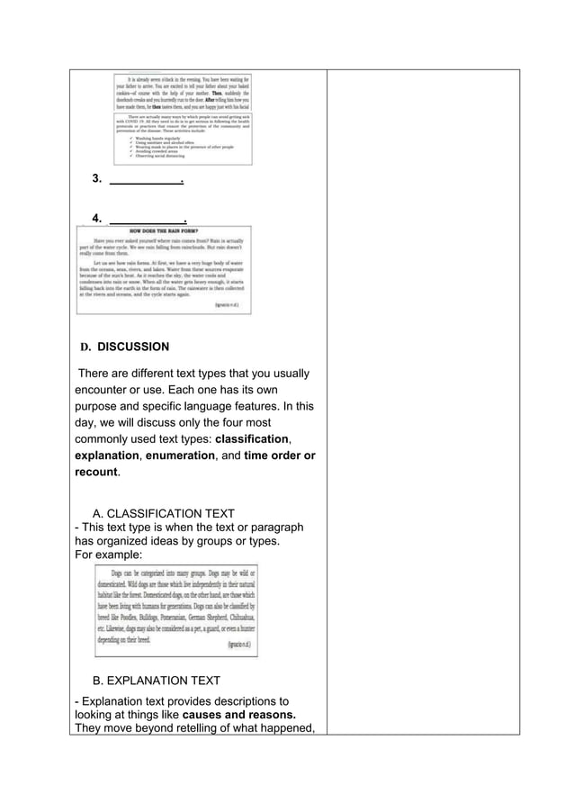 Detailed Lesson plan in English 5 Text types | DOCX | Educational ...