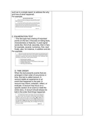 Detailed Lesson plan in English 5 Text types | DOCX