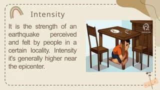LESSON 1 EPICENTER, FOCUS, INTENSITY AND MAGNITUDE, ACTIVE AND INACTIVE ...