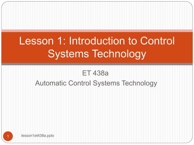 Control system basics chapter 1 with applications | PPT