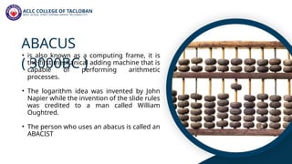 LESSON 1-EVOLUTION AND GENERATIONS OF COMPUTERS | PPTX