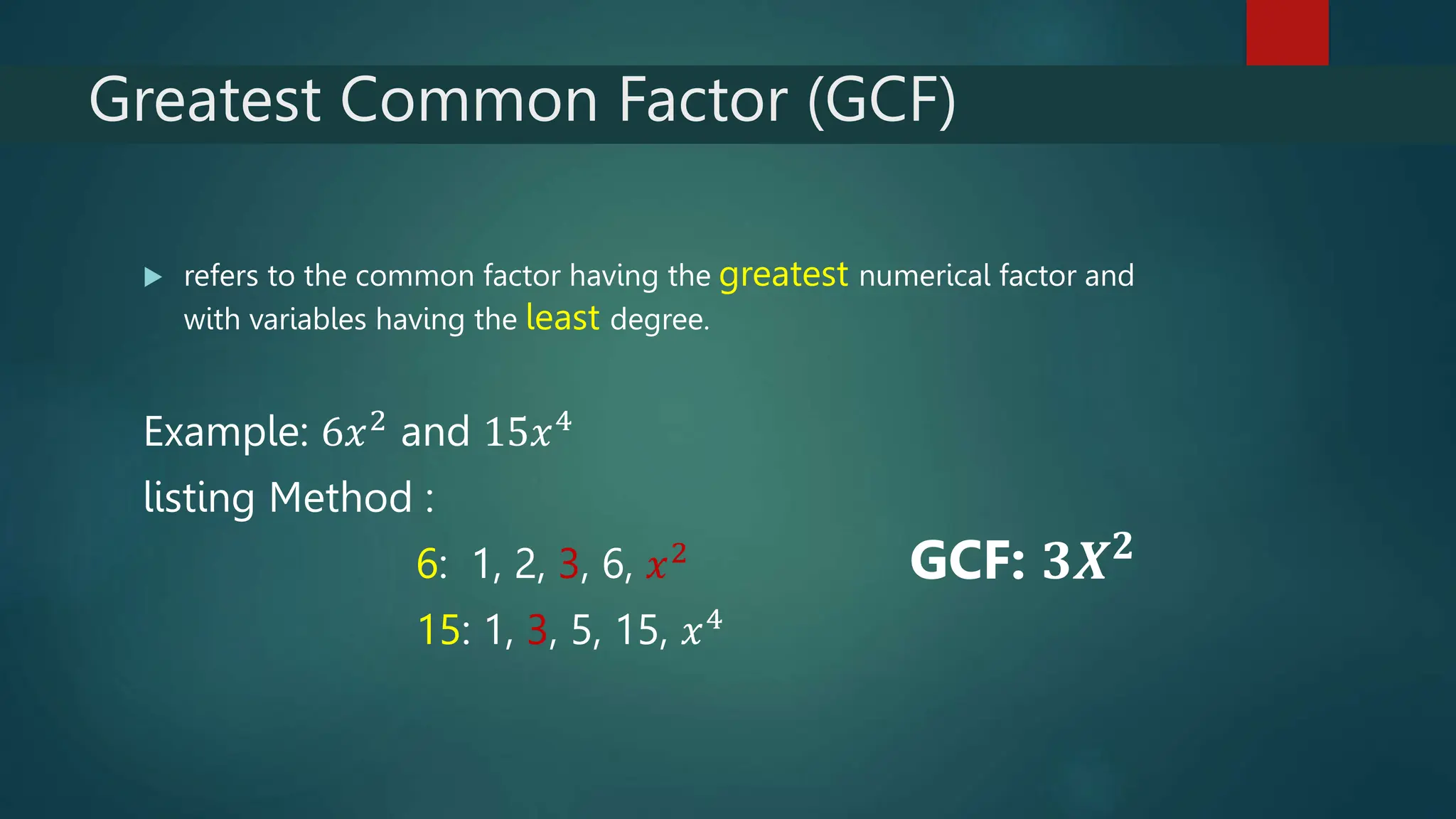 Lesson 1, Factoring Polynomials for Grade 8.pptx