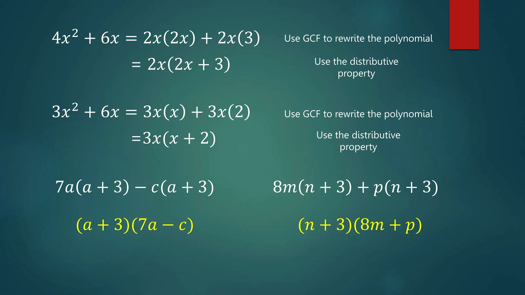 Lesson 1, Factoring Polynomials for Grade 8.pptx