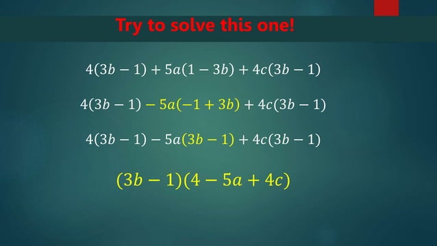 Lesson 1, Factoring Polynomials for Grade 8.pptx