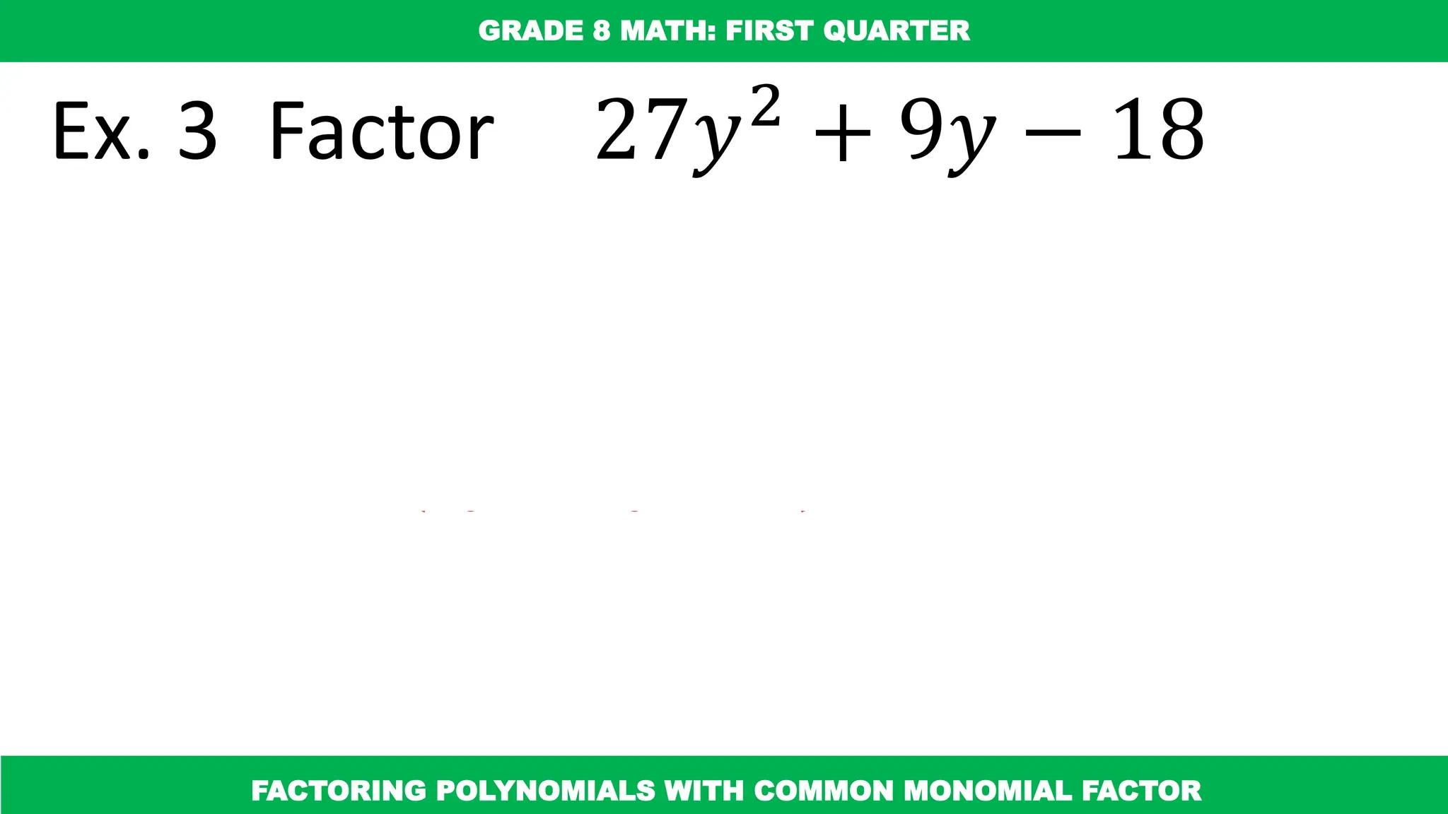 Lesson 1 Factoring Polynomials With Common Monomial Factor Pptx Technology And Computing