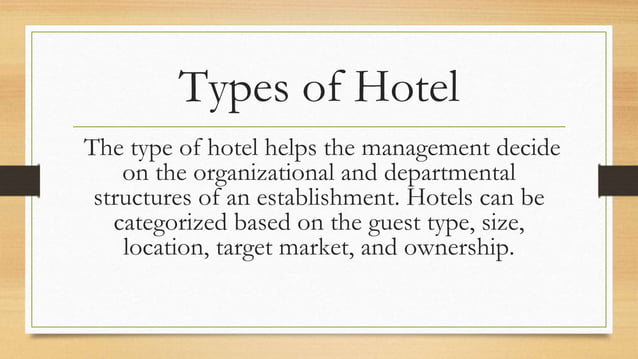 LESSON 1 (FLO) FUNDAMENTALS OF LODGING OPERATIONS.pptx | Hotels and ...