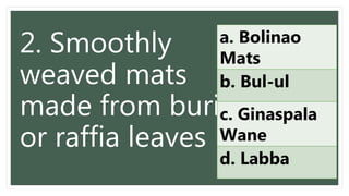 ARTS 1ST QUARTER Lesson 1 folk arts of ilocos and car | PPTX