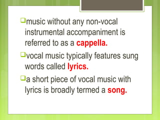 Lesson 1 Folk Song | PPT