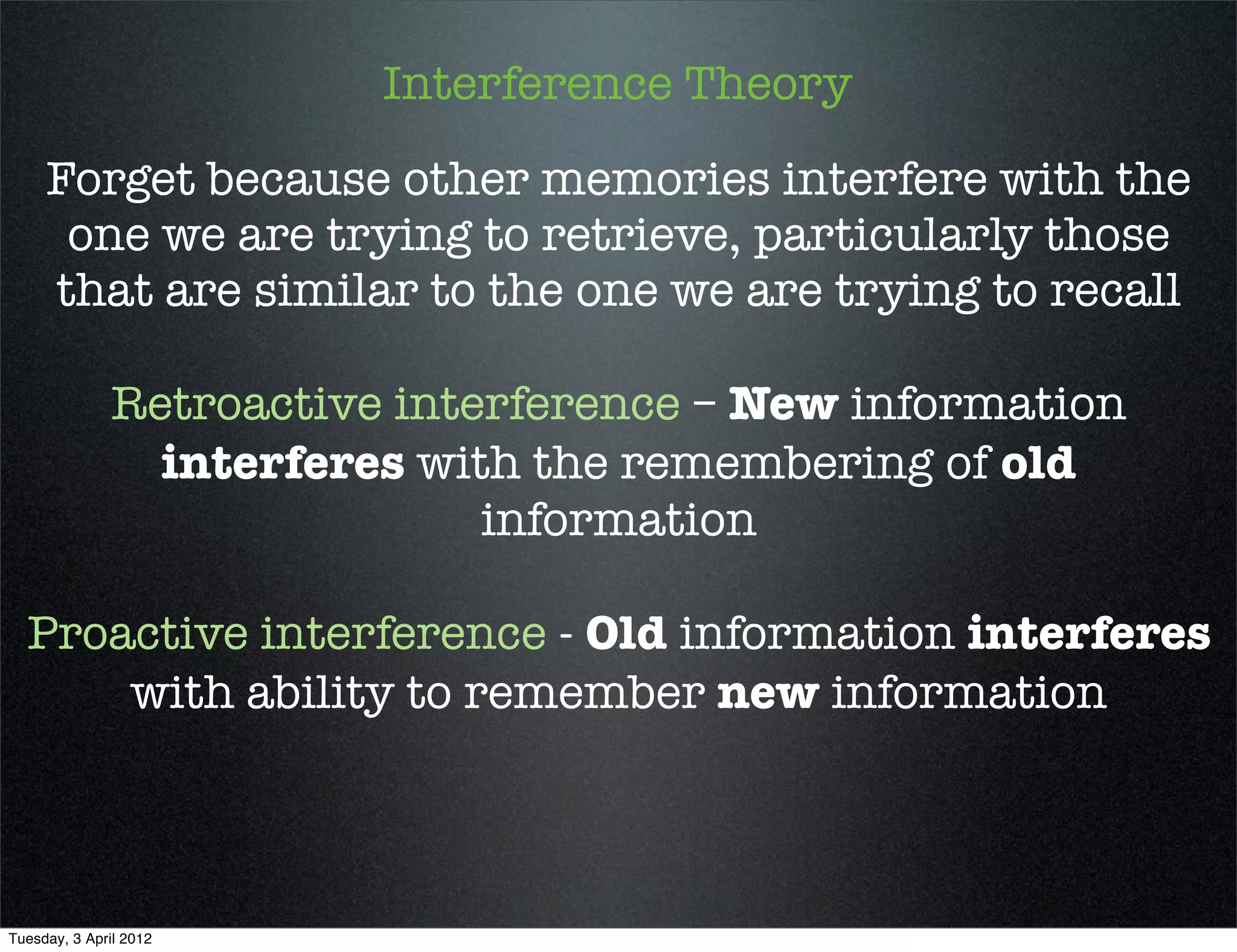 Lesson 1 forgetting & memory loss | PDF