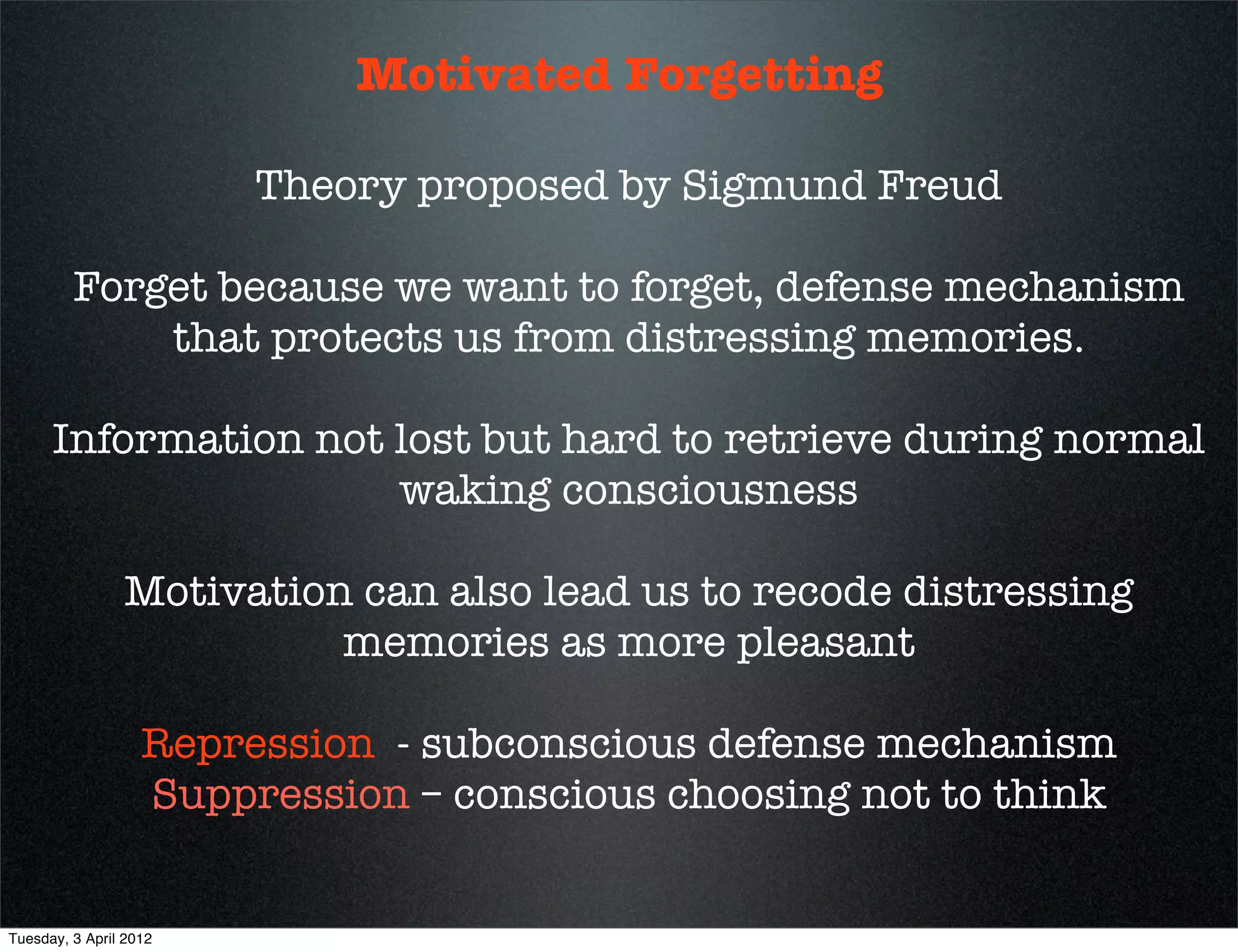 Lesson 1 forgetting & memory loss | PDF