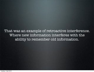 Lesson 1 forgetting & memory loss | PDF