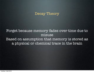Lesson 1 forgetting & memory loss | PDF