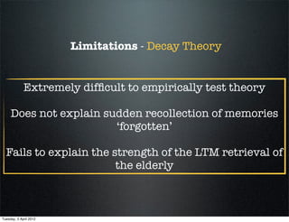 Lesson 1 forgetting & memory loss | PDF