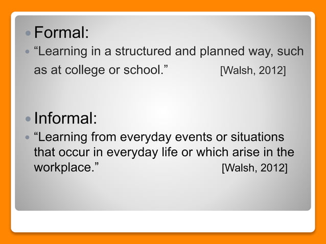 Lesson 1 formal and informal learning | PPT