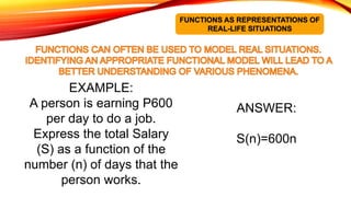 Lesson 1 functions as models | PPTX