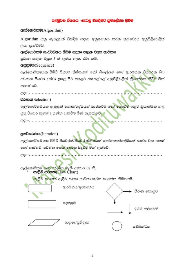 ICT Lessons in Sinhala | PDF