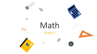 lesson 1 g1 math. numbers up to 10 count and write numbers below | PPT