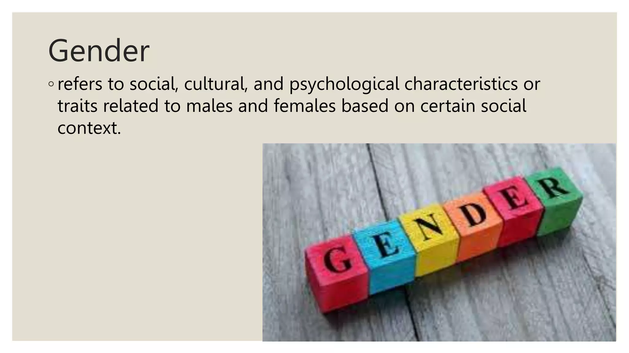 Lesson 1 – gender, ethnicity,religion | PPTX