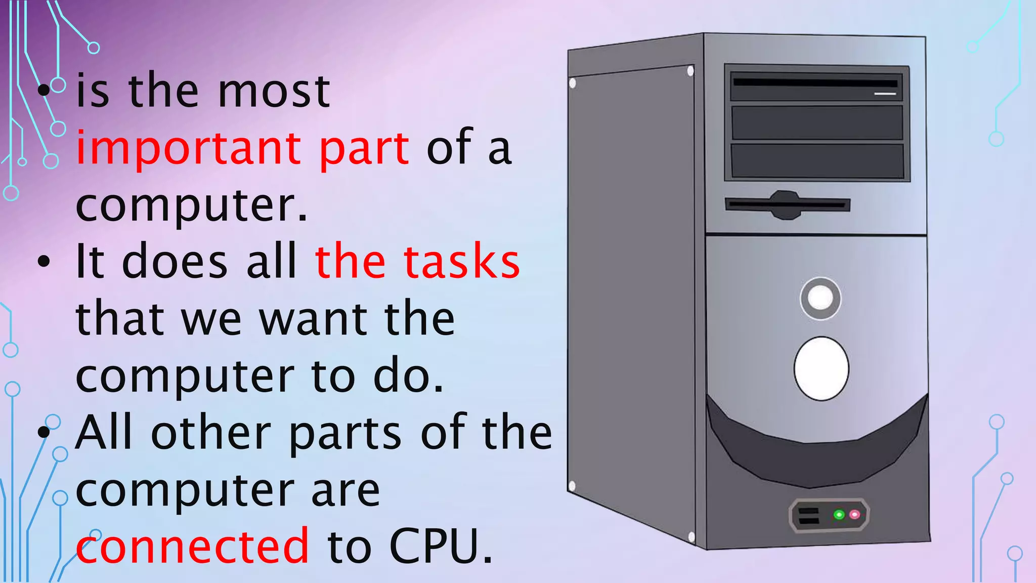 Computer Parts Lesson 1 | PPTX