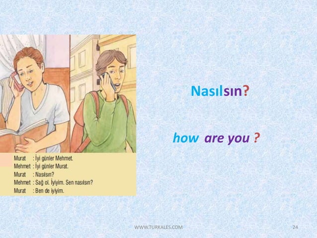 Teach Yourself Turkish :Lesson 1 greetings | PPSX