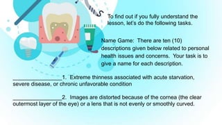 Personal Health Issues and Concerns | PPTX