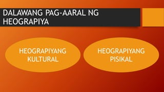 LIMANG TEMA NG HEOGRAPIYA | PPTX