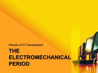 Historical background of ICT | PPTX