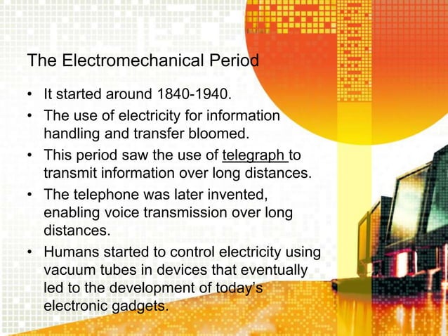 Historical background of ICT | PPTX | Science