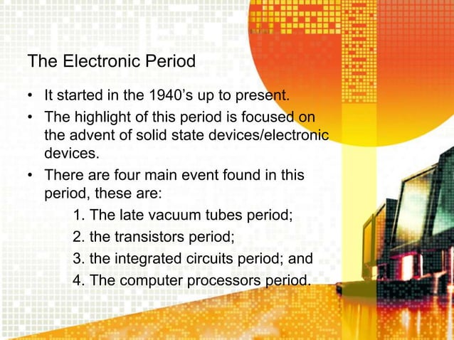 Historical background of ICT | PPTX | Science