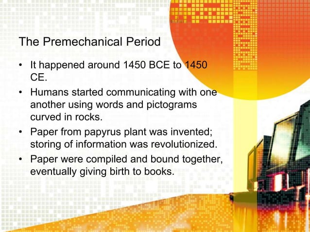 Historical background of ICT | PPTX | Science