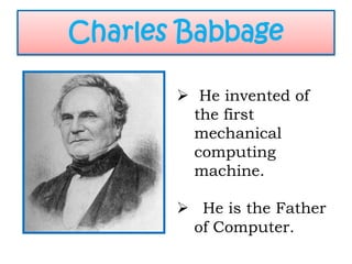 Lesson 1 history of computer (grade 1) | PPTX