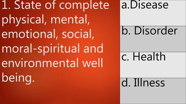 Health Education 7 1st Quarter Lesson 1 holistic health | PPTX