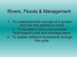 Lesson 1 Hydrological | PPT