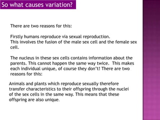 Lesson 1 Inheritance And Selection Year 9 Sb | PPTX