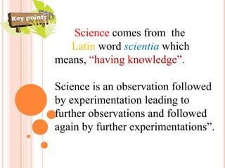 Lesson 1 inroduction to science and technology | PPTX