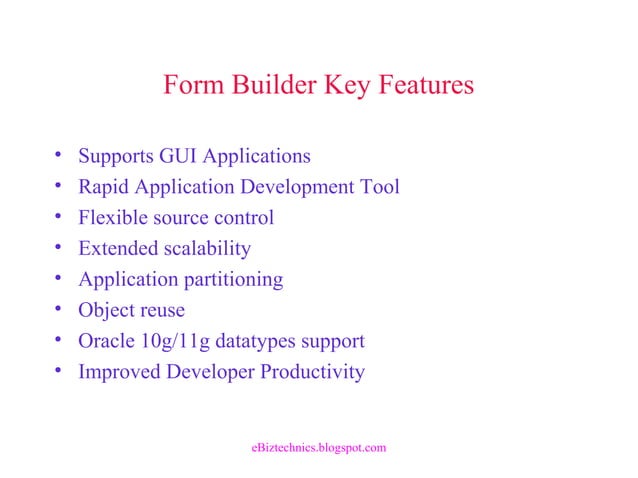 Oracle Forms Introduction Ppt Operating Systems Computer Software And Applications 3473