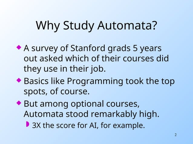 Lesson 1 Intro To Automata Theory Applicationppt Programming Languages Computing