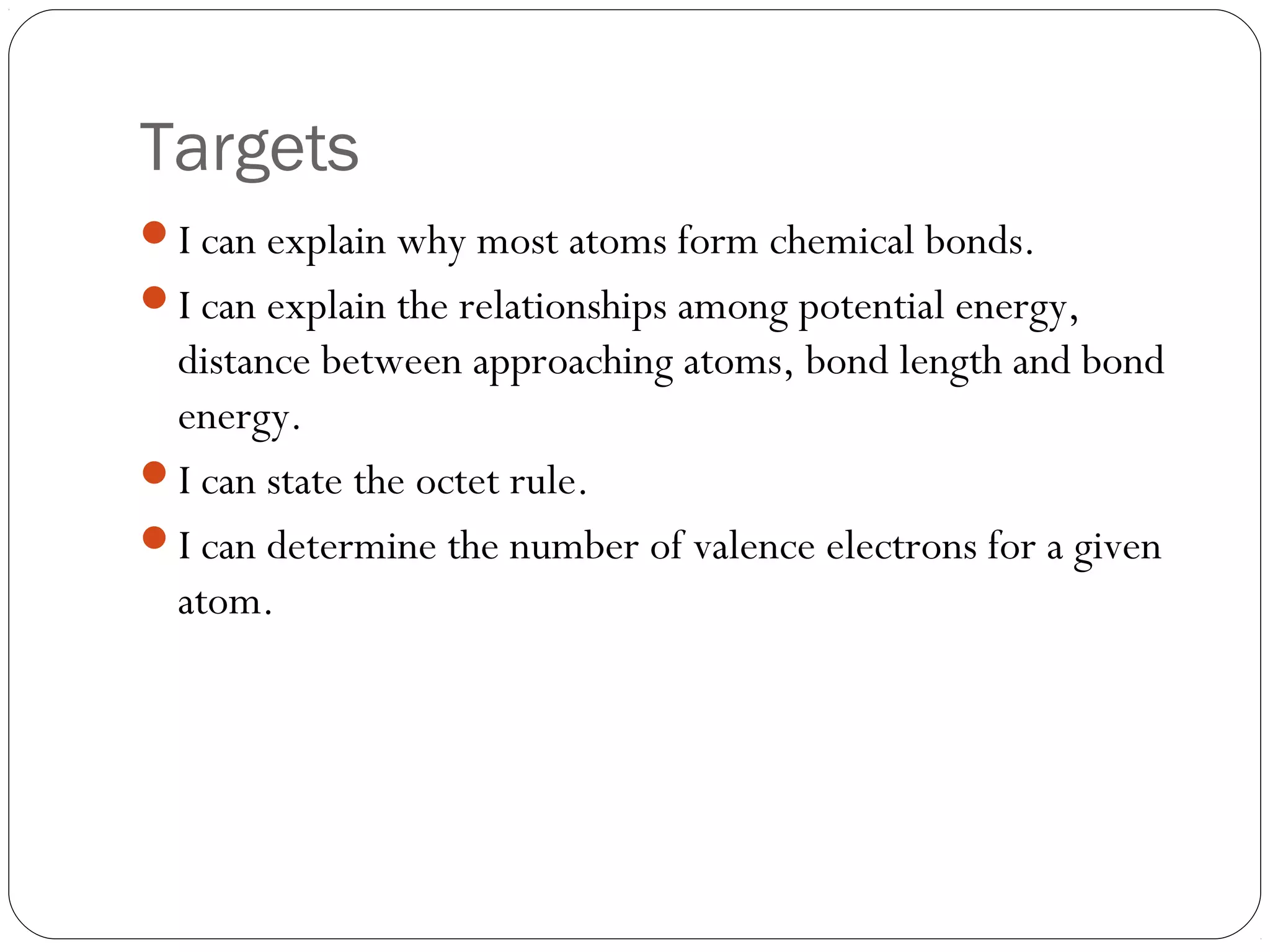 Lesson 1 Intro to Chemical Bonding | PPT