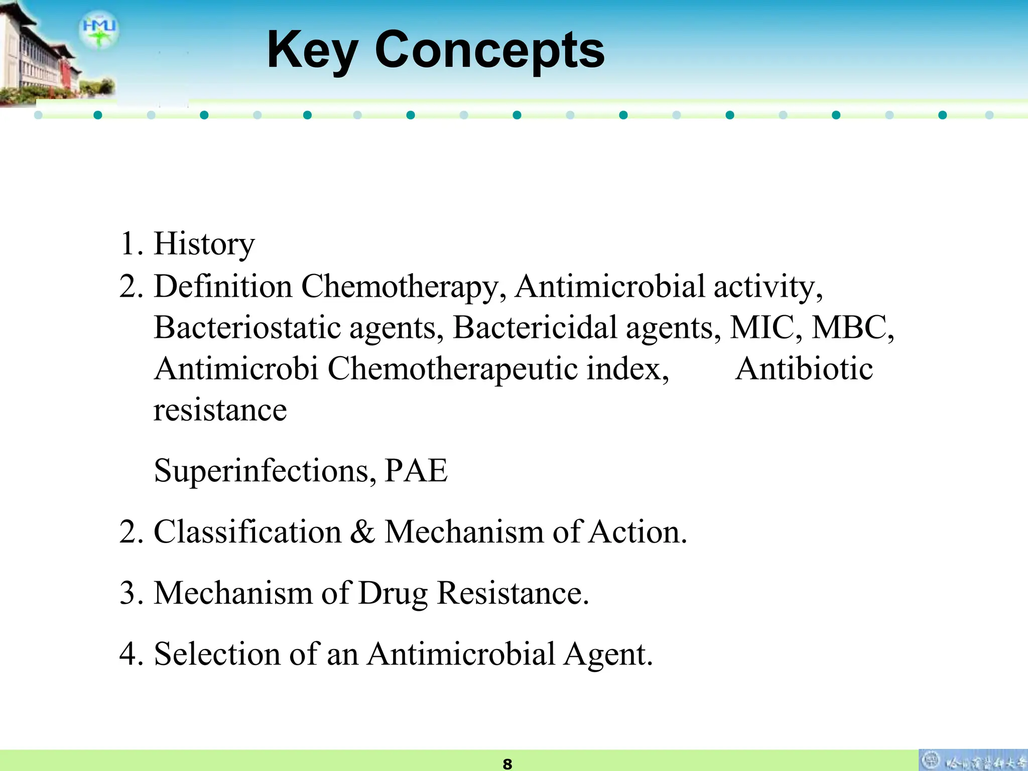 lesson 1 Introduction and General Principle of antimicrobial therapy (1 ...