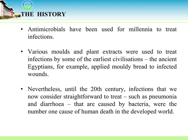 lesson 1 Introduction and General Principle of antimicrobial therapy (1 ...